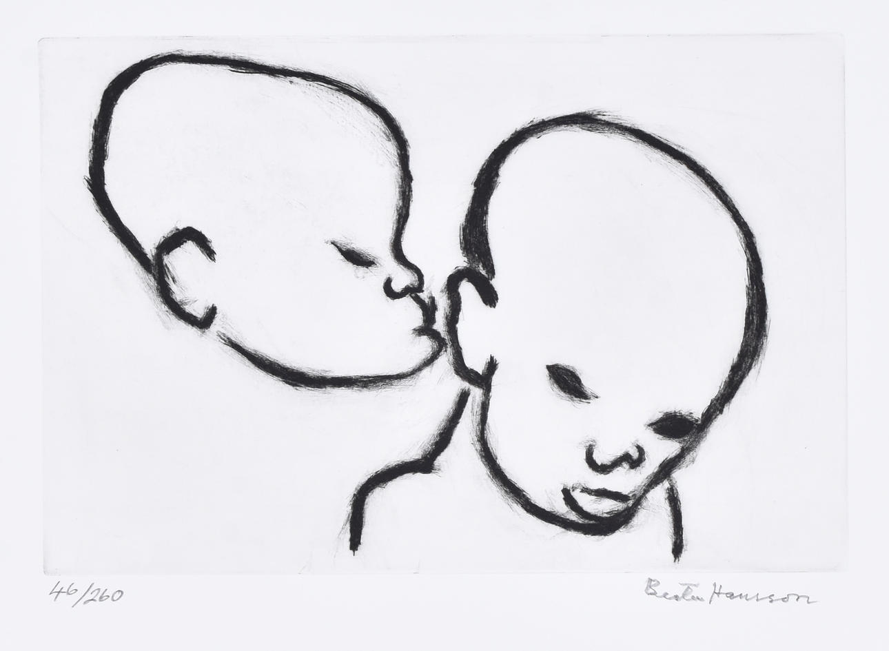 BERTA HANSSON. Dry Needle Engraving. Art - Engravings & Prints - Auctionet