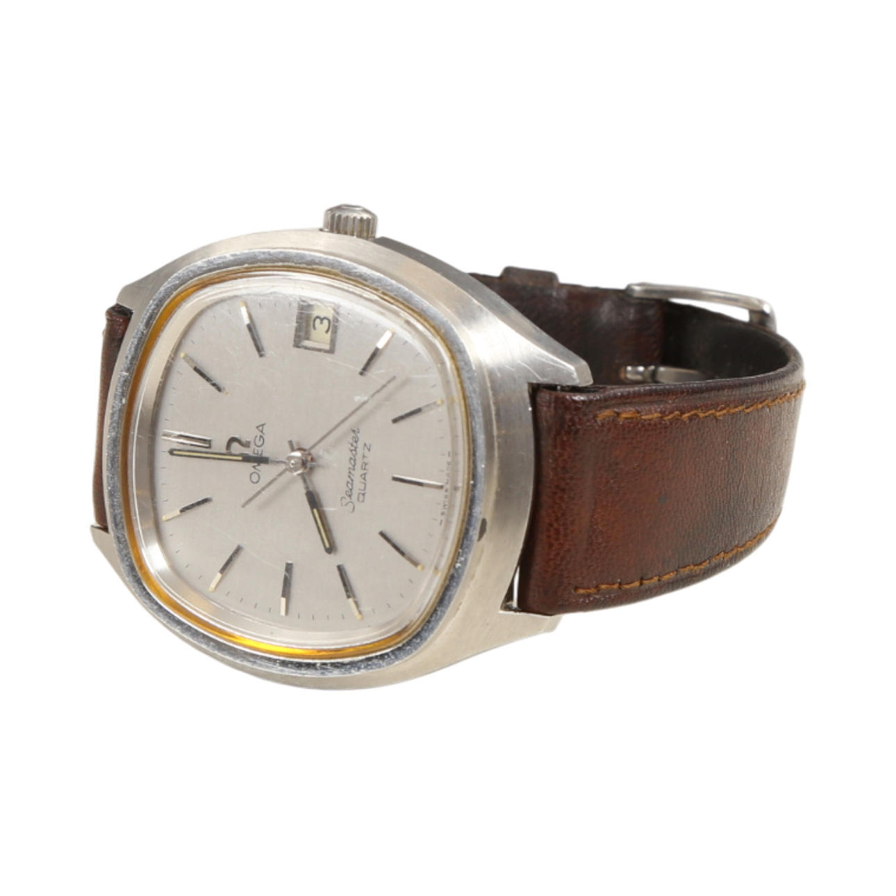 OMEGA. Seamaster, quartz men's watch made of steel, 1980s. Clocks ...