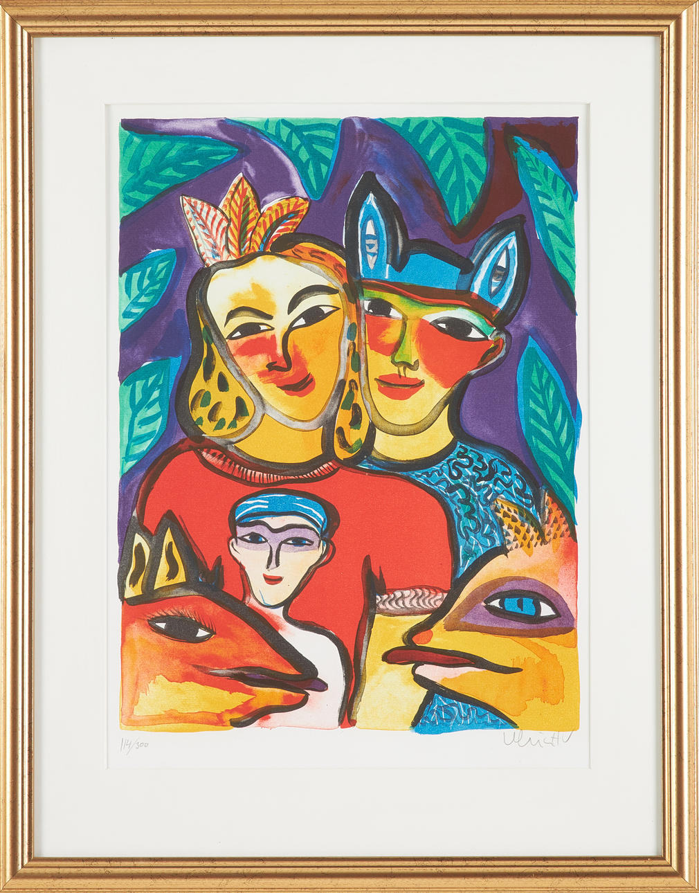 ULRICA HYDMAN-VALLIEN. composition, lithograph in colours, signed and ...