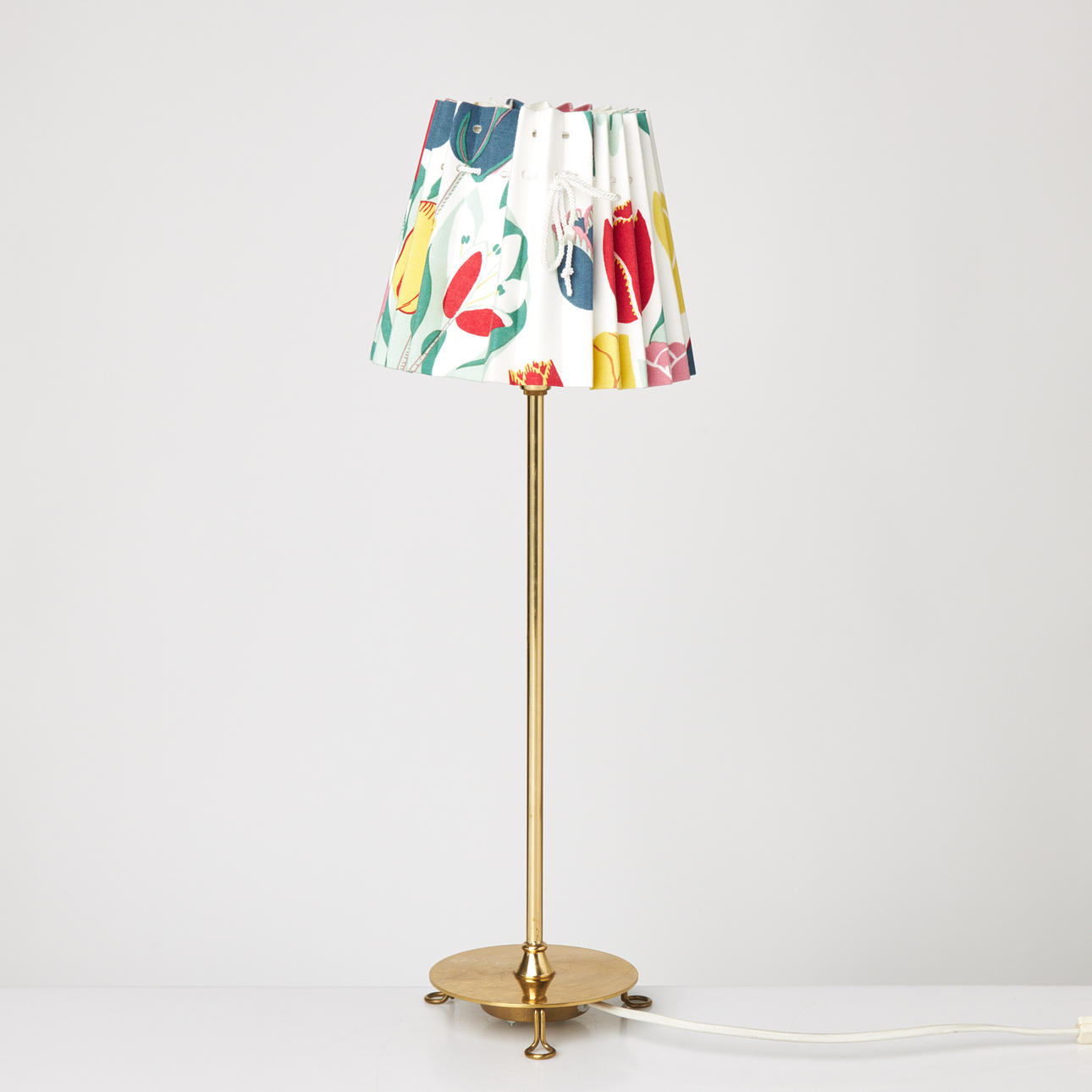 JOSEF FRANK. Table lamp, model 2552, pleated screen in the textile ...