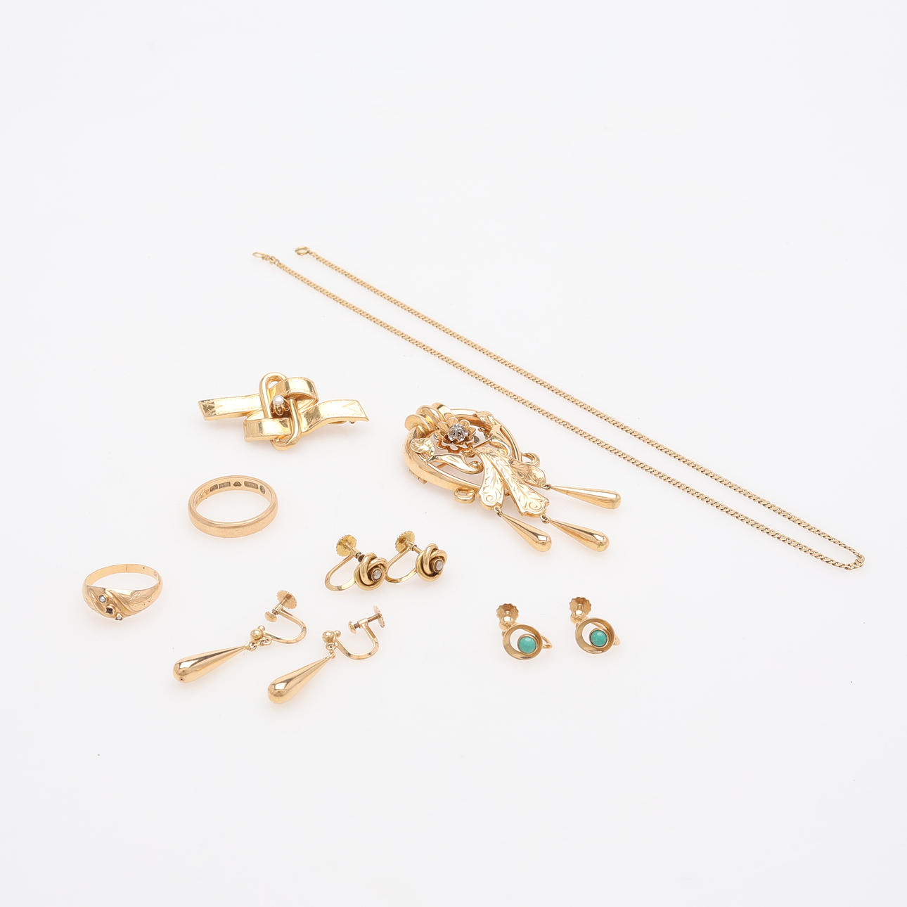 JEWELRY, 18K GOLD, TOTAL WEIGHT 30 GRAMS. Jewellery & Gemstones ...