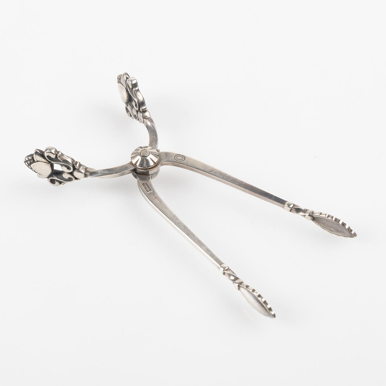 A “Konge” sugar cane, Johan Rohde for Georg Jensen, silver. Silver ...