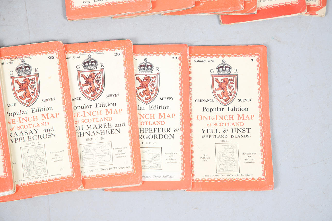 LARGE COLLECTION OF ORDNANCE SURVEY MAPS OF SCOTLAND. Books, Maps ...