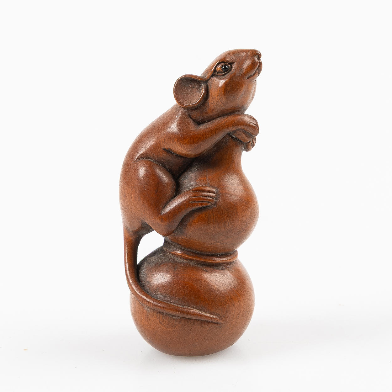 NETSUKE, in the form of hazel mouse, probably Meiji period. Asiatica ...
