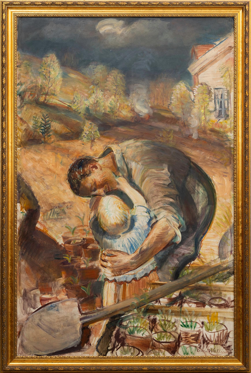 DAVID WALLIN (1876-1957). "Nyodlare" olja på duk , signerad, 1938 ...