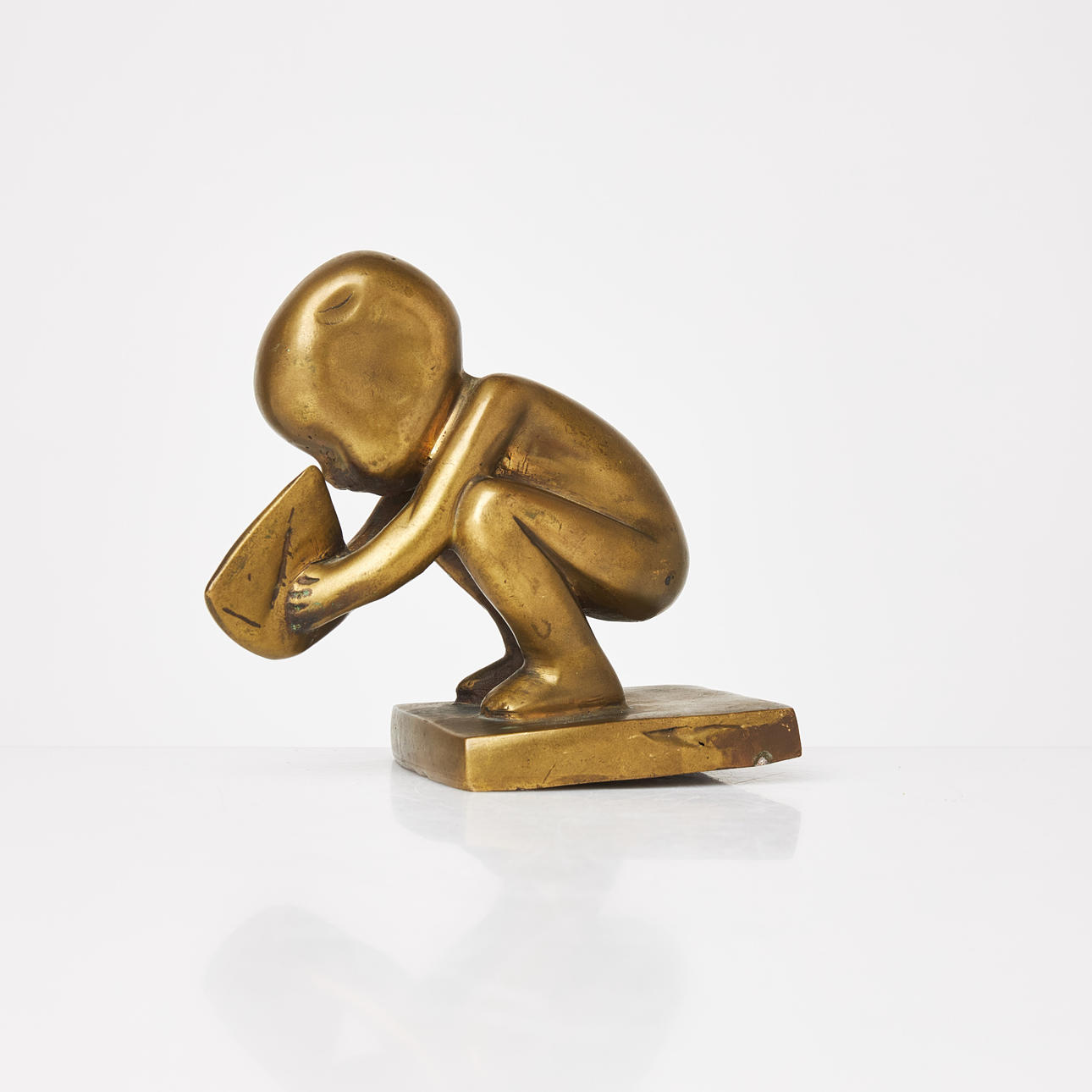 LISA LARSON. "Storseglaren", skulptur, brons, signerad Lisa Larson ...