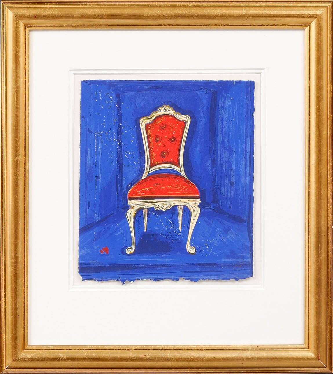 INGBRITT LAGERBERG. Rococo chair, lithograph in colours, signed and ...