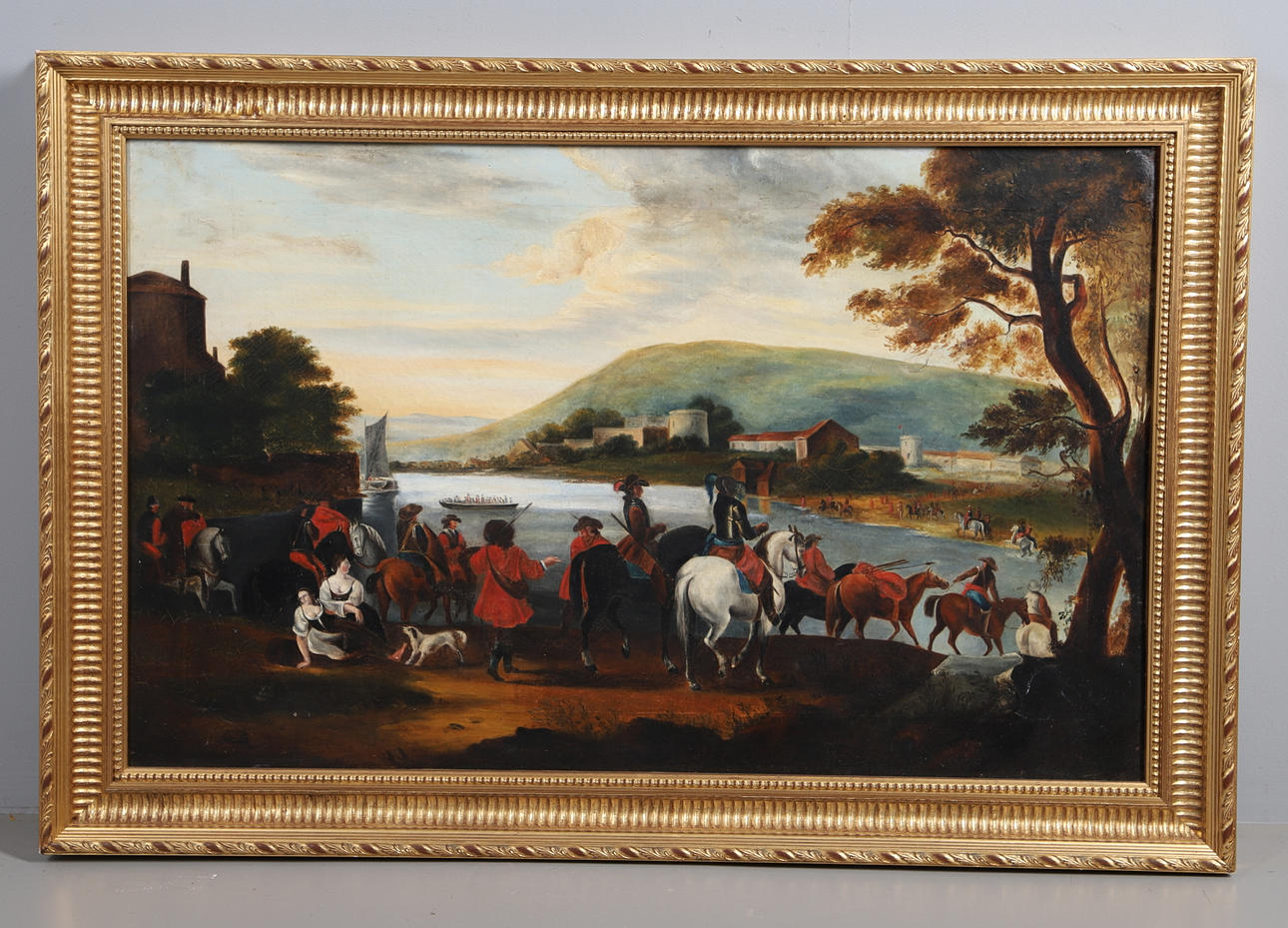 JAN WYCK (1652-1702). HANS EFTERFÖLJARE. RYTTARE PÅ HÄSTRYGGEN I ETT ...