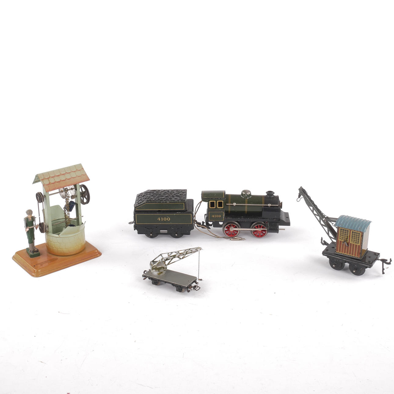 LOCOMOTIVES, WAGONS AND STEAM ENGINE ACCESSORIES, SHEET METAL. Toys ...