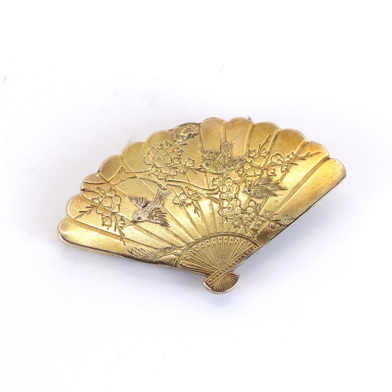 19TH CENTURY FAN BROOCH. Jewellery & Gemstones - Brooches & Pendants ...
