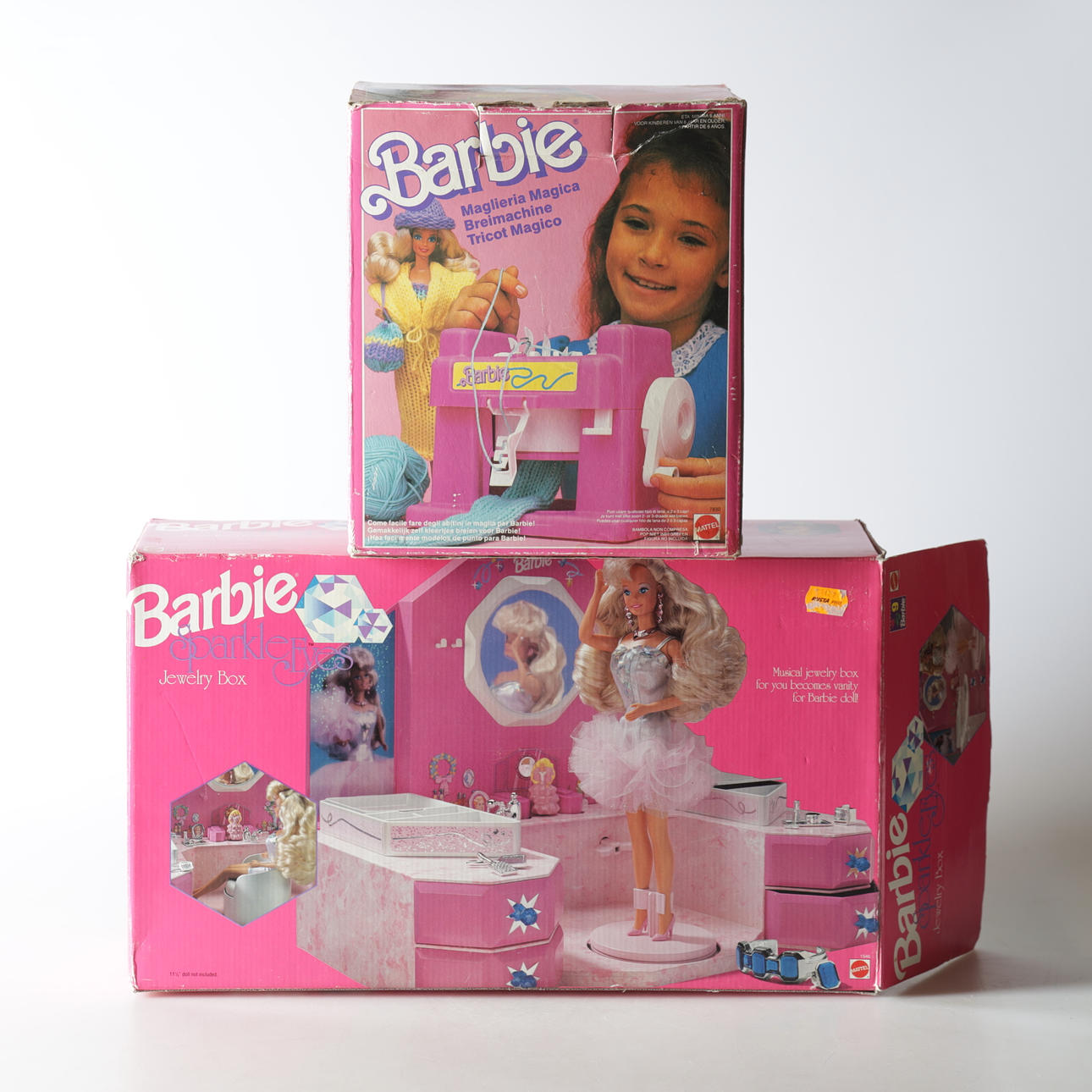 BARBIE PARTY. 2 pcs original packaging, Barbie magic breimachine and ...