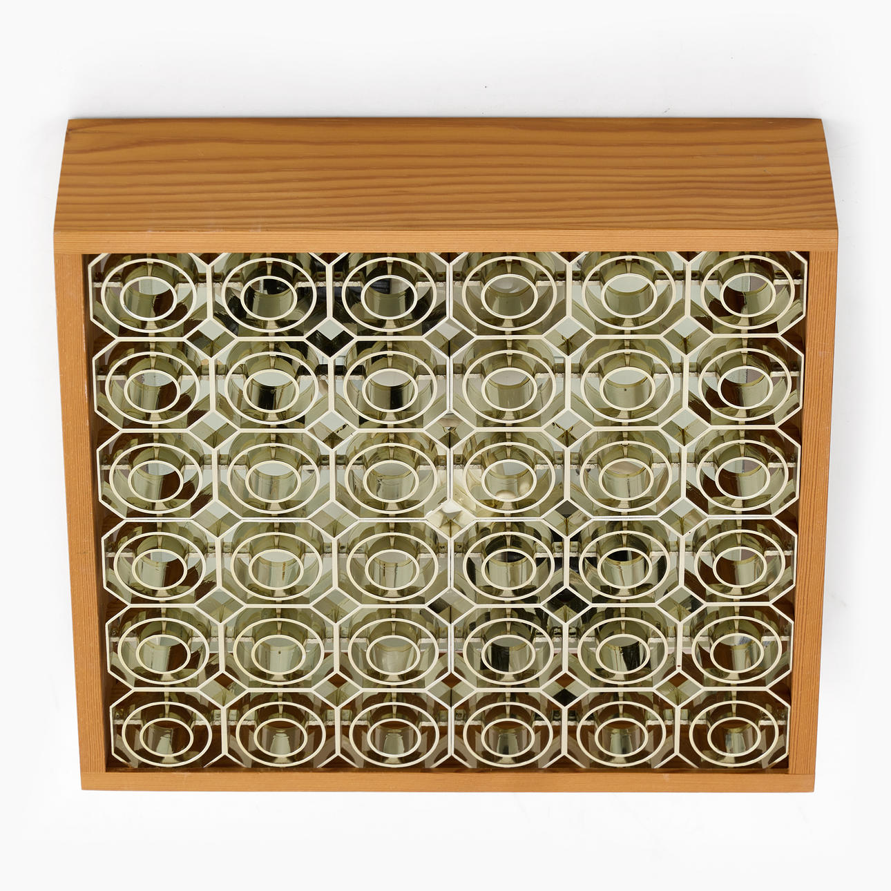 PLAFOND, furu, raster i plast, 1960/70-tal. Belysning & Lampor ...