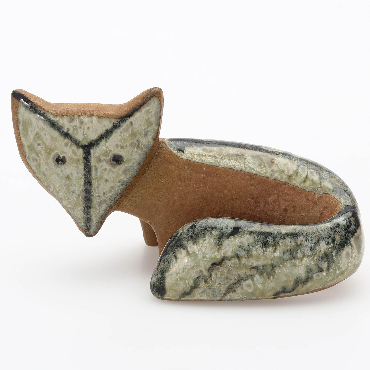LISA LARSON. A stoneware figurine, Fox, from the series Lilla Zoo ...