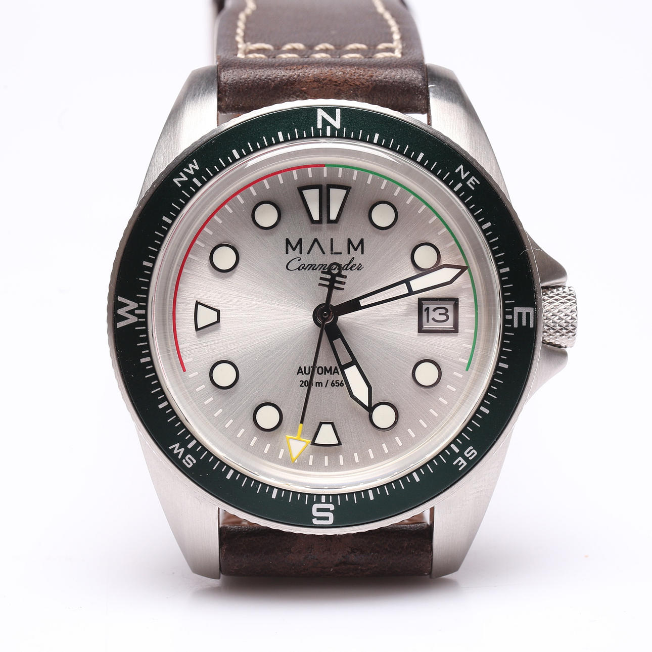 MALM, herrarmbandsur, automatisk, "Commander" 200 meter. Klockor & Ur ...