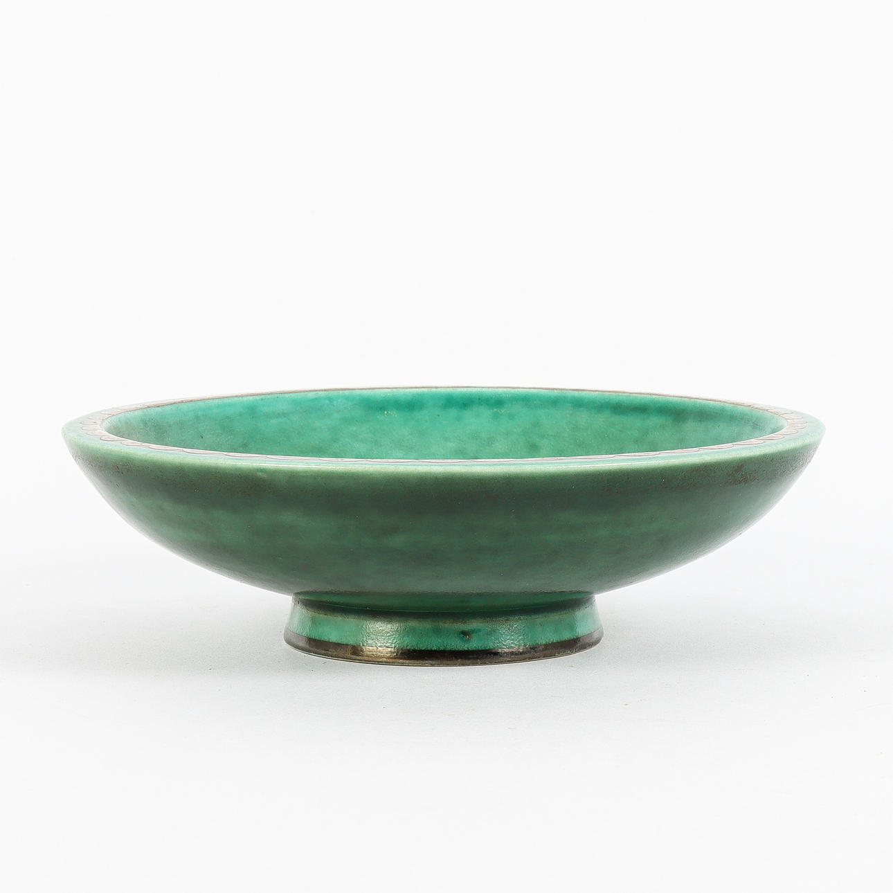 WILHELM KÅGE. A bowl, “Argenta”, Gustavsberg, model no- 1094 IV, silver ...