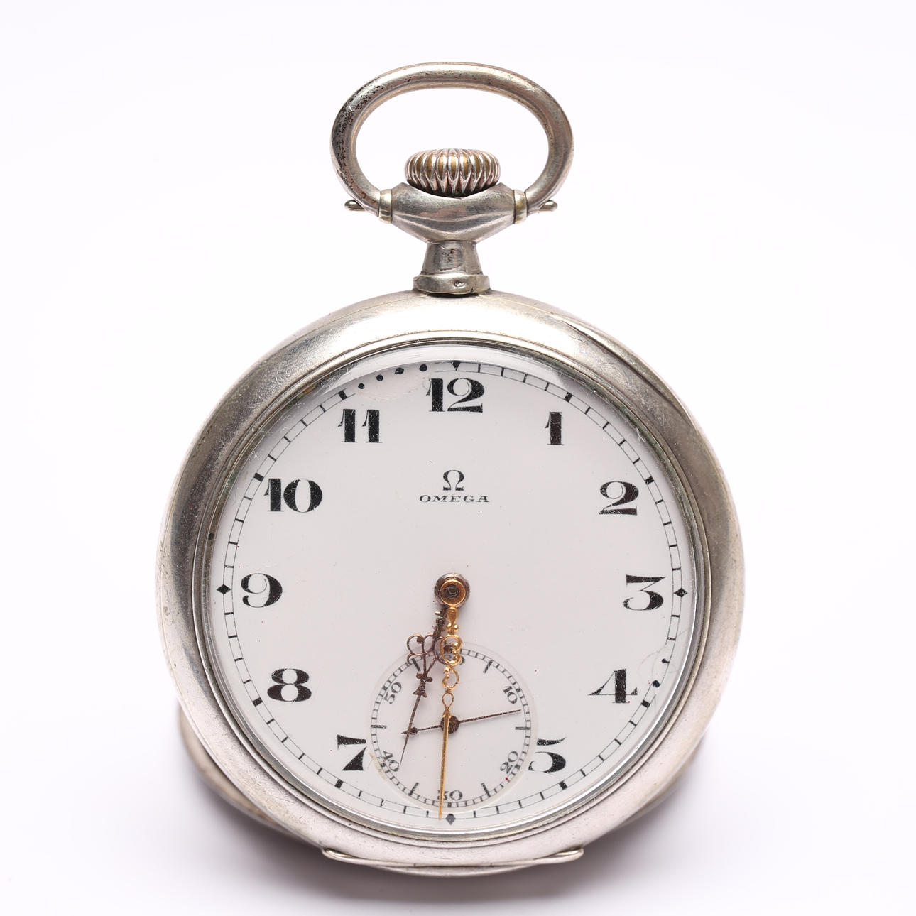 OMEGA, silver, 20th century, approx 50mm. Clocks & Watches - Pocket ...