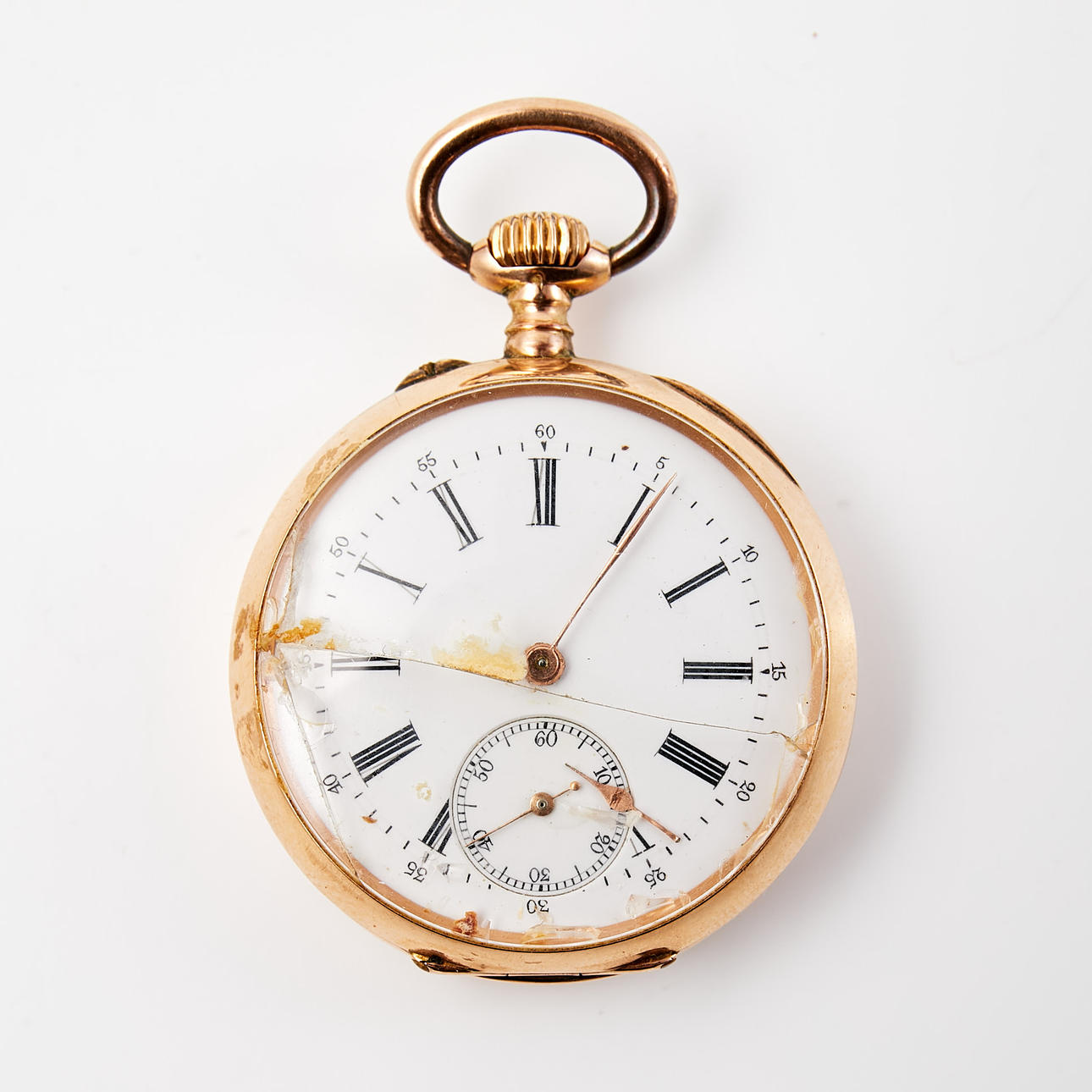 A 14k gold pocket watch, so-called grandmother's watch, Avance Retard ...