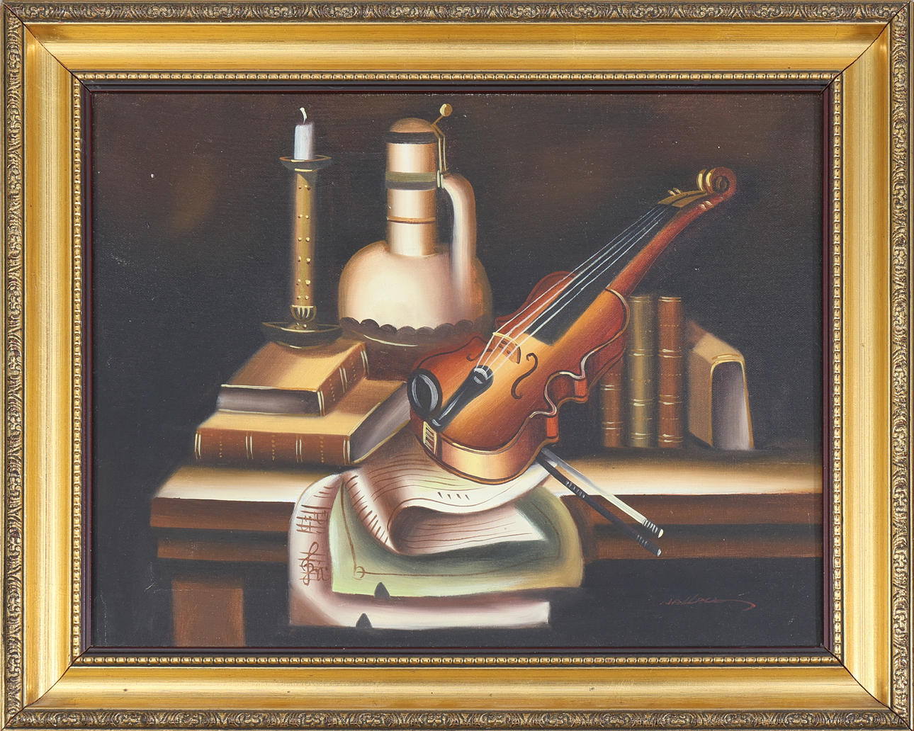 FRANK LEAN. Oil on canvas, signed, still life. Art - Paintings - Auctionet