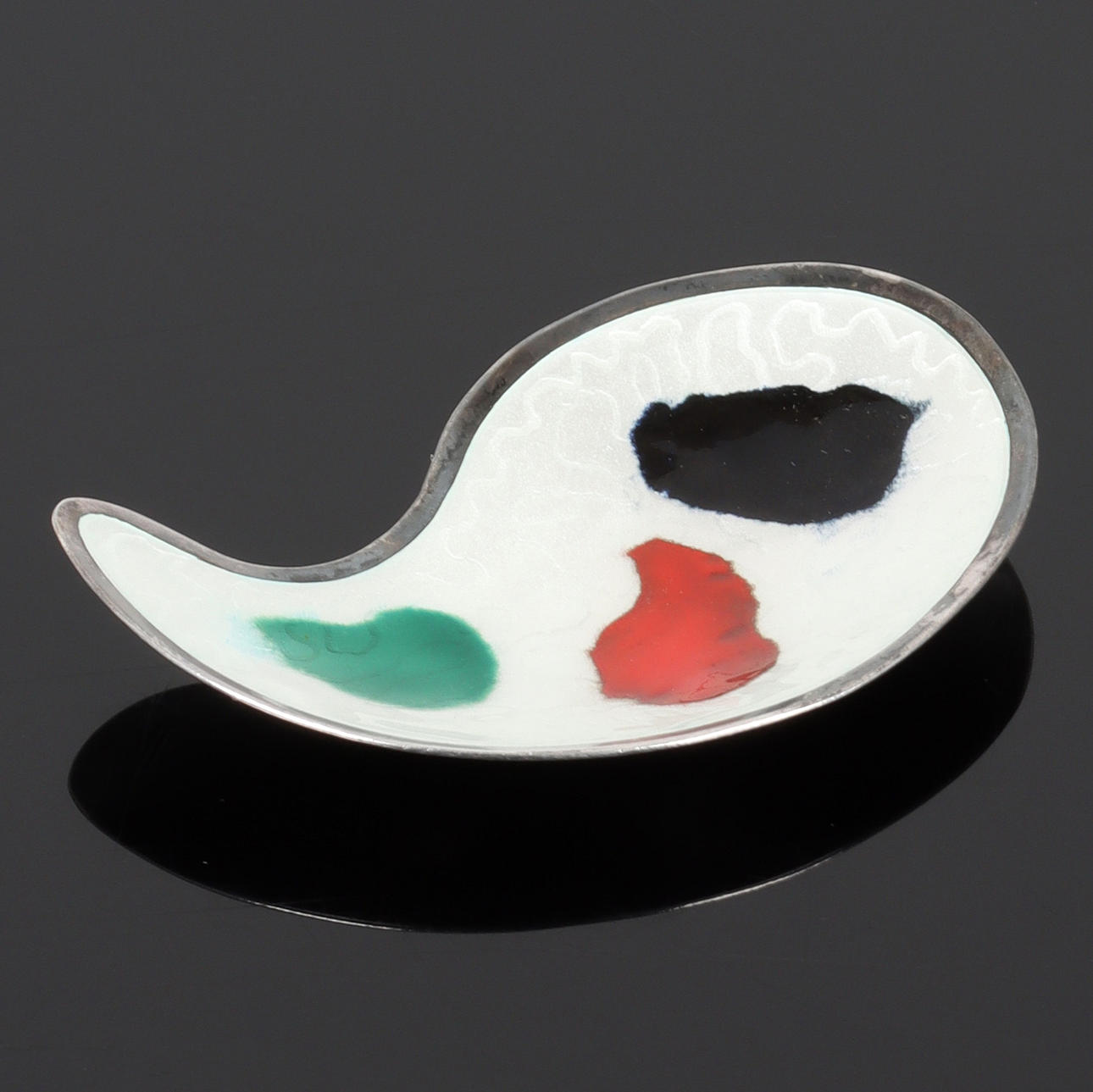 KNUT ANDREAS RASMUSSEN. Fat, sterlingsilver och emalj, Norge. Silver ...