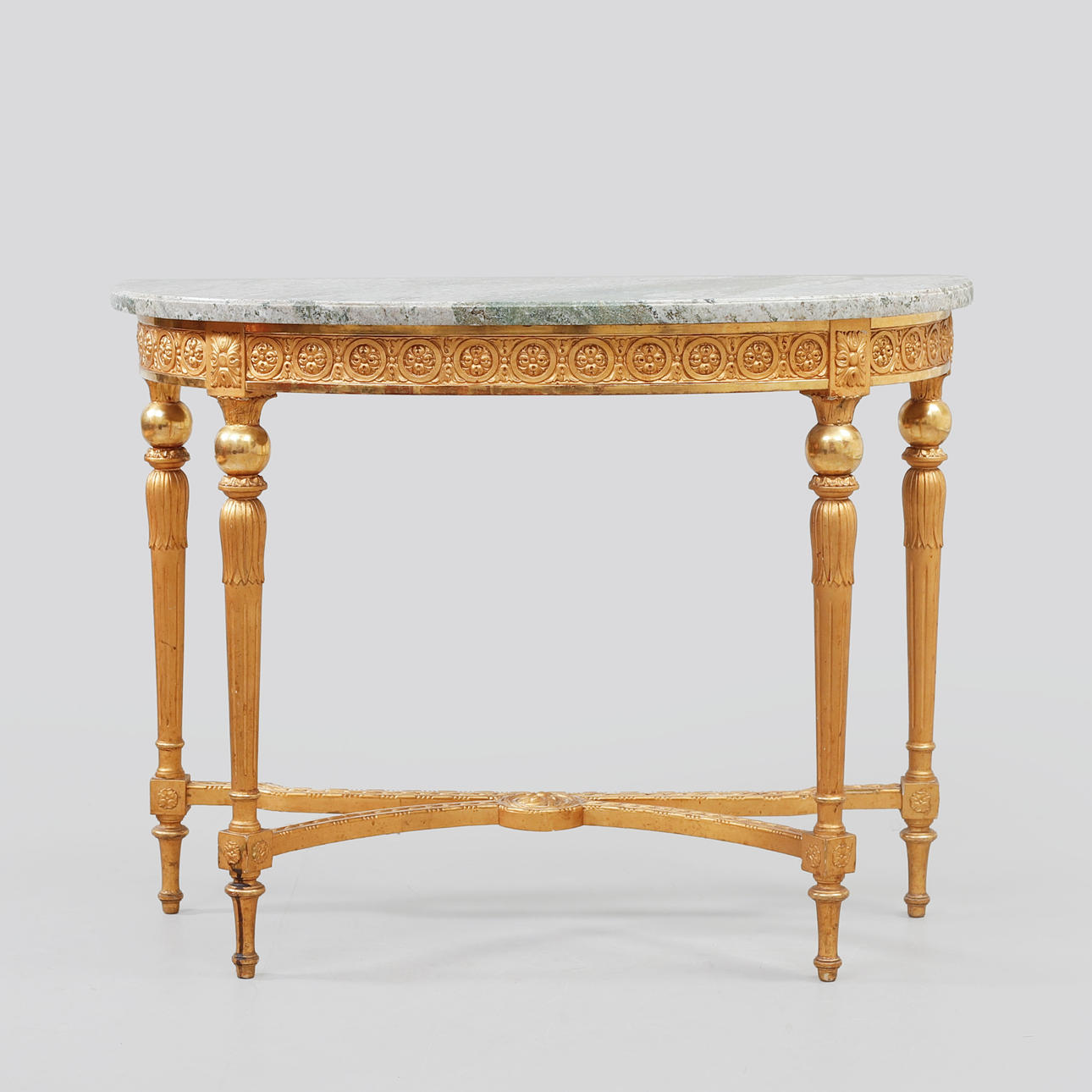 A Gustavian-style console table, around the turn of the century 1900 ...
