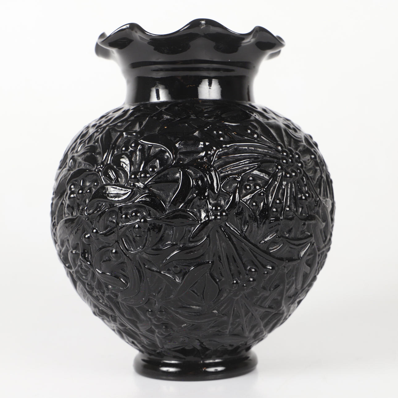 EDVIN OLLERS. A 'Lalique' glass vase, Elme Glassworks, second half of ...