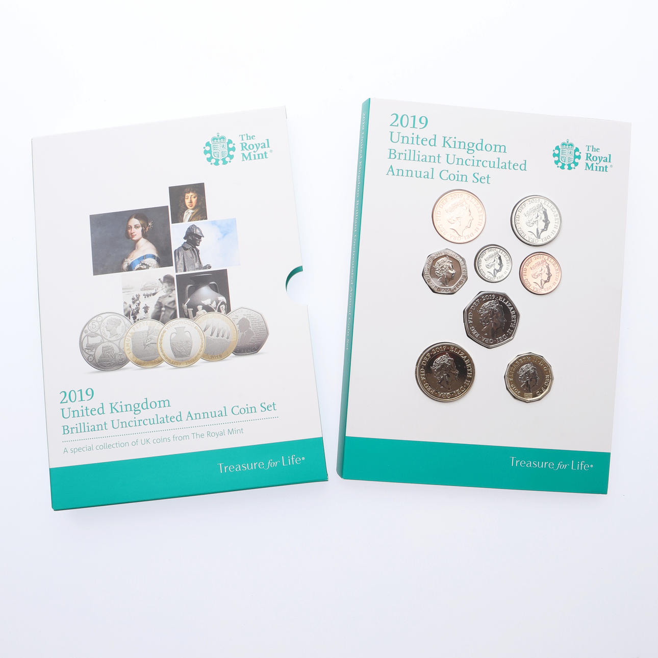 2019 UNITED KINGDOM ROYAL MINT BRILLIANT UNCIRCULATED ANNUAL 13 COIN ...