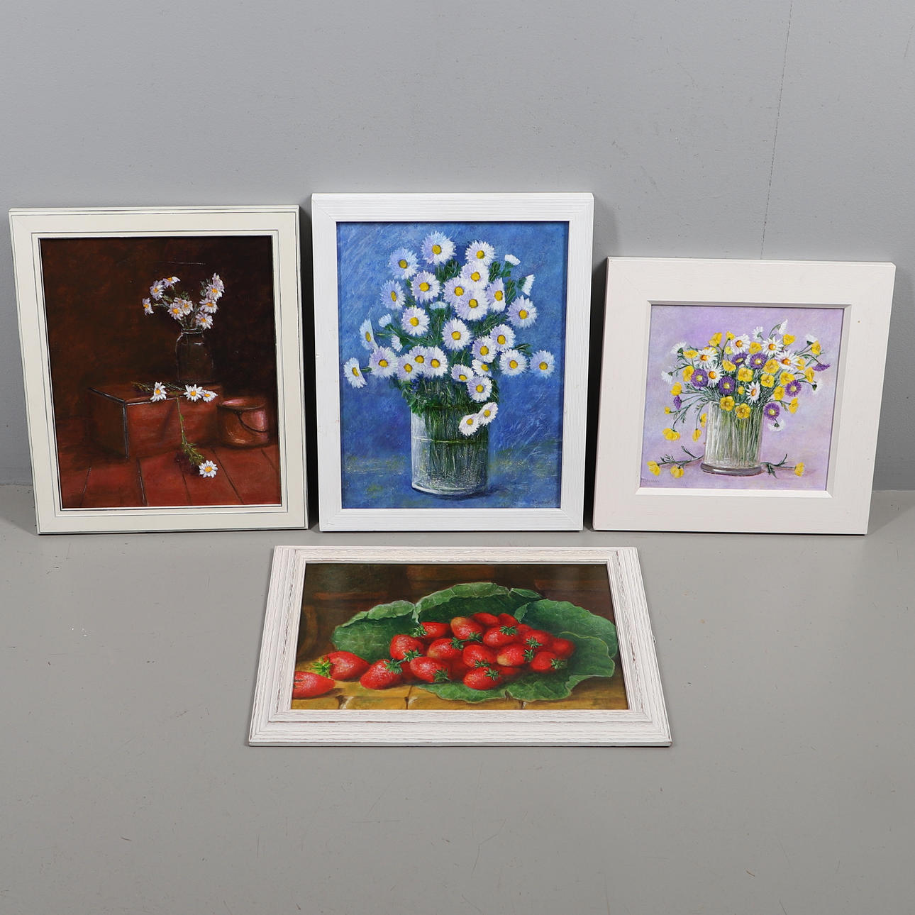 PATRICIA NEWMAN (20TH/21ST CENTURY). FOUR FRAMED BOTANICAL STUDIES. Art ...