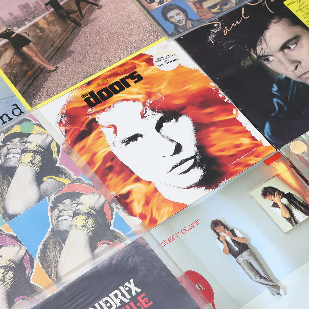PARTI VINYLSKIVOR, mestadels rock, b.la. Jimi Hendrix, The Who, Roy ...