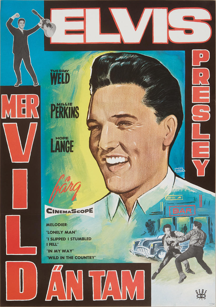 FILM POSTER, “More Wild Than Tame”/“Wild Young Man” (1961), Elvis ...