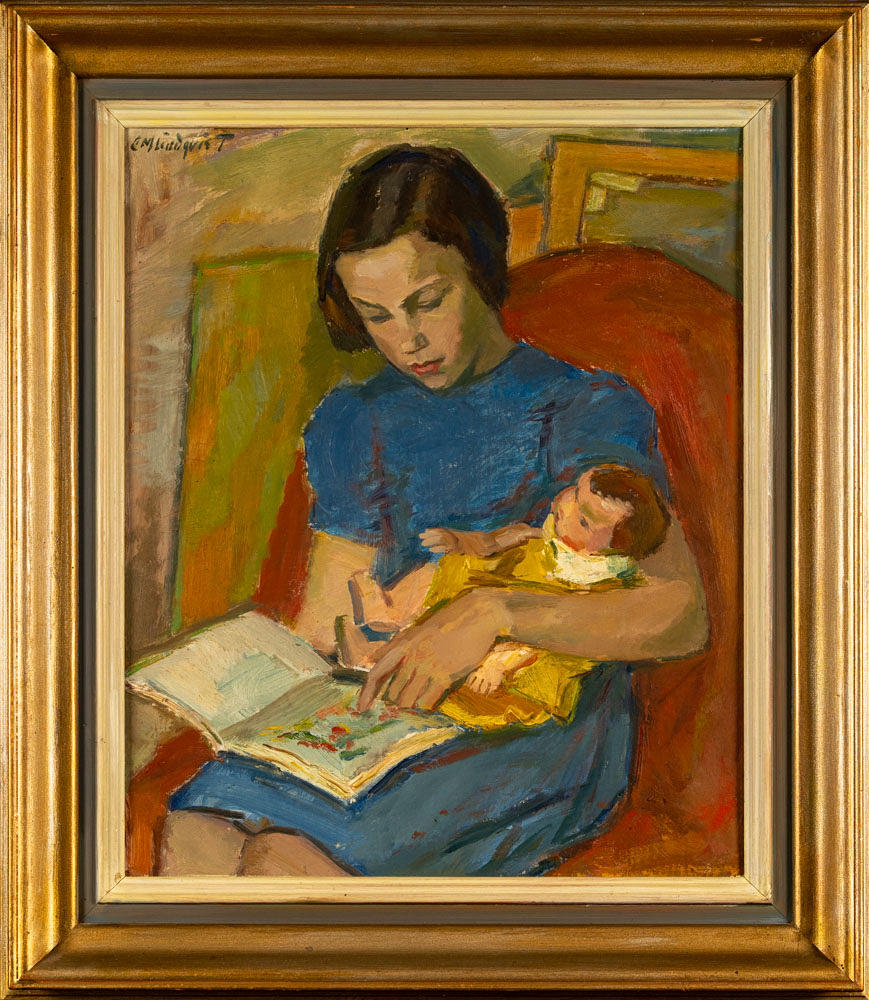 CARL-MAGNUS LINDQVIST. Oil on panel, “Lisbeth syr”, Signed, 20th ...