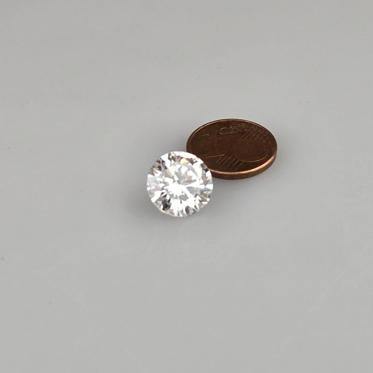 5.01 ct loose diamond with laser signature - brilliant - cut. Jewellery ...