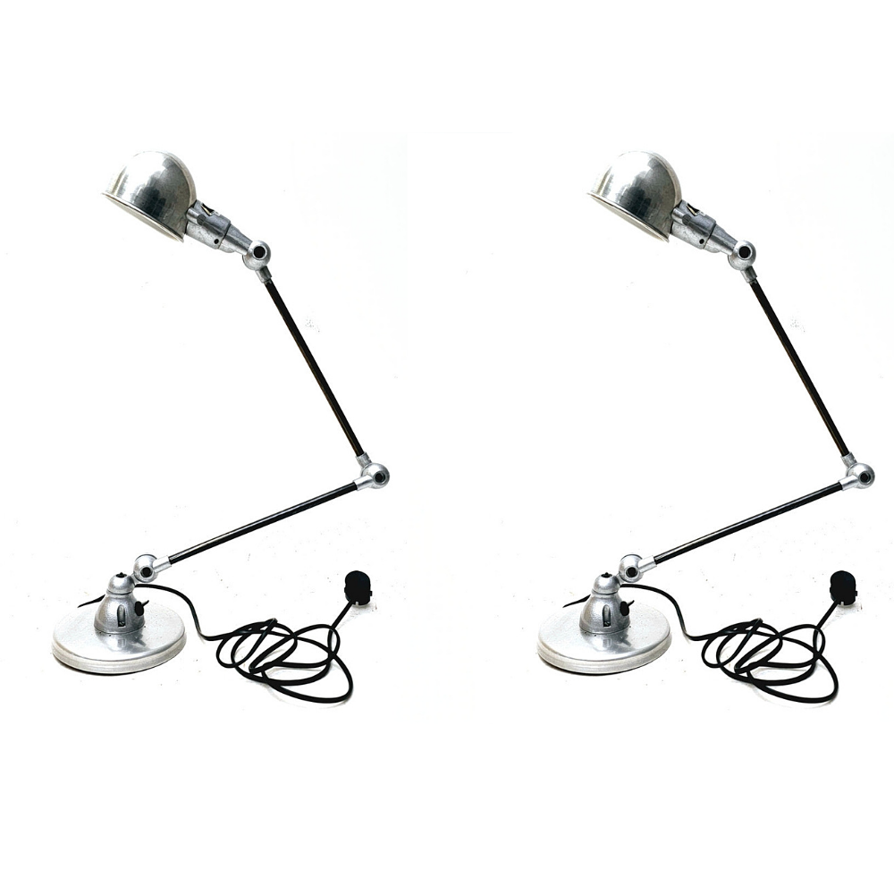 PAIR OF JIELDE TABLE LAMPS IN CHROME. TWENTIETH CENTURY FRANCE ...