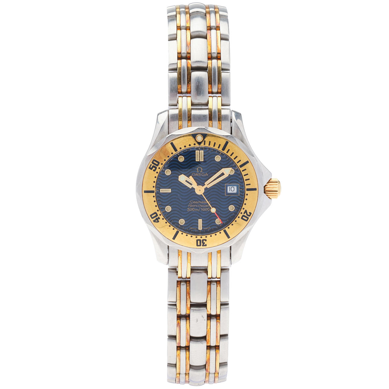 OMEGA. Seamaster 300 in 18k gold and steel, ref. 2383.80.00. Quartz ...