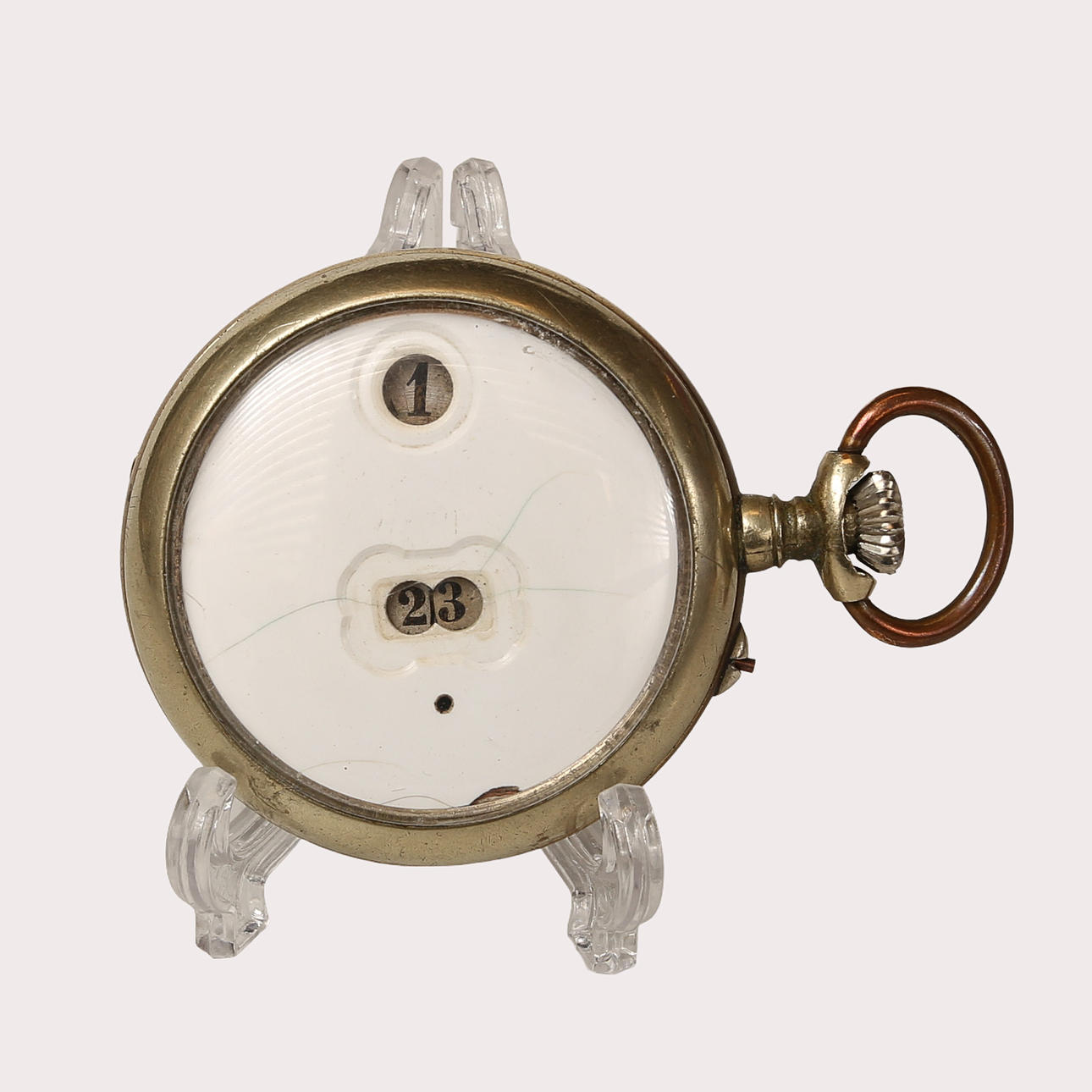 A Cortebert “Jump Hour” white metal pocket watch, late 19th century ...