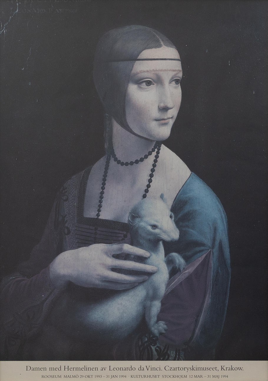 POSTER, The Lady with the Hermeline by Leonardo da Vinci, Kulturhuset ...
