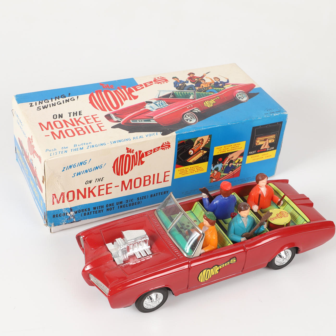 TOY CAR, The Monkees on the Monkee-mobile, ASC, Japan, 1967. Toys ...