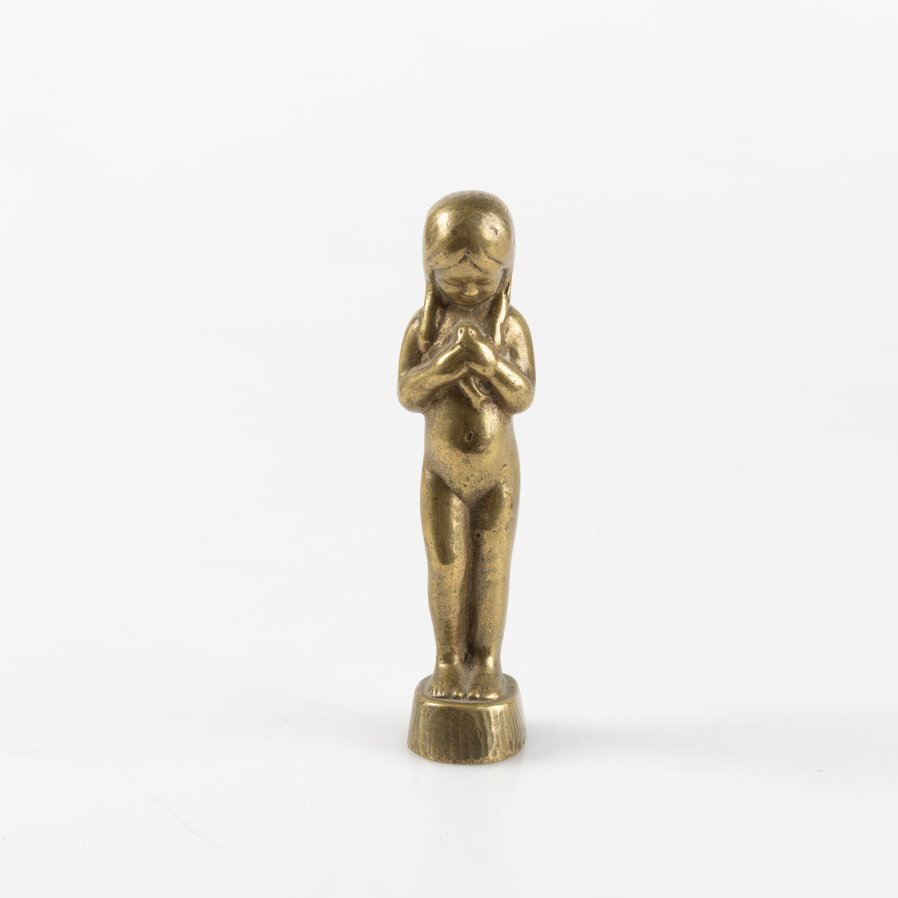 ASTRI BERGMAN-TAUBE. A sculpture/seal stamp, a girl, Herman Bergman ...