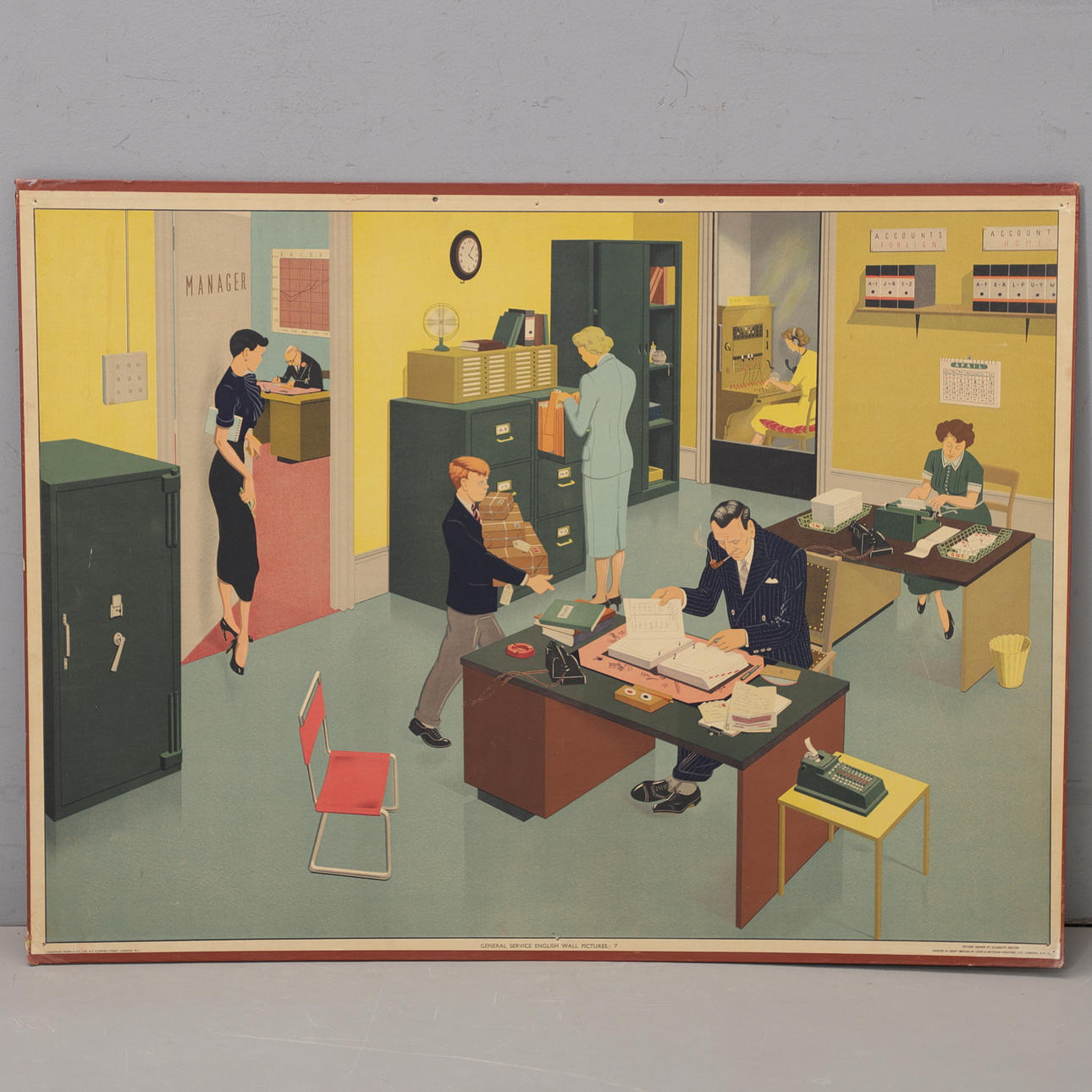 ELIZABETH SKILTON. "General Service English Wall Pictures 7", affisch ...