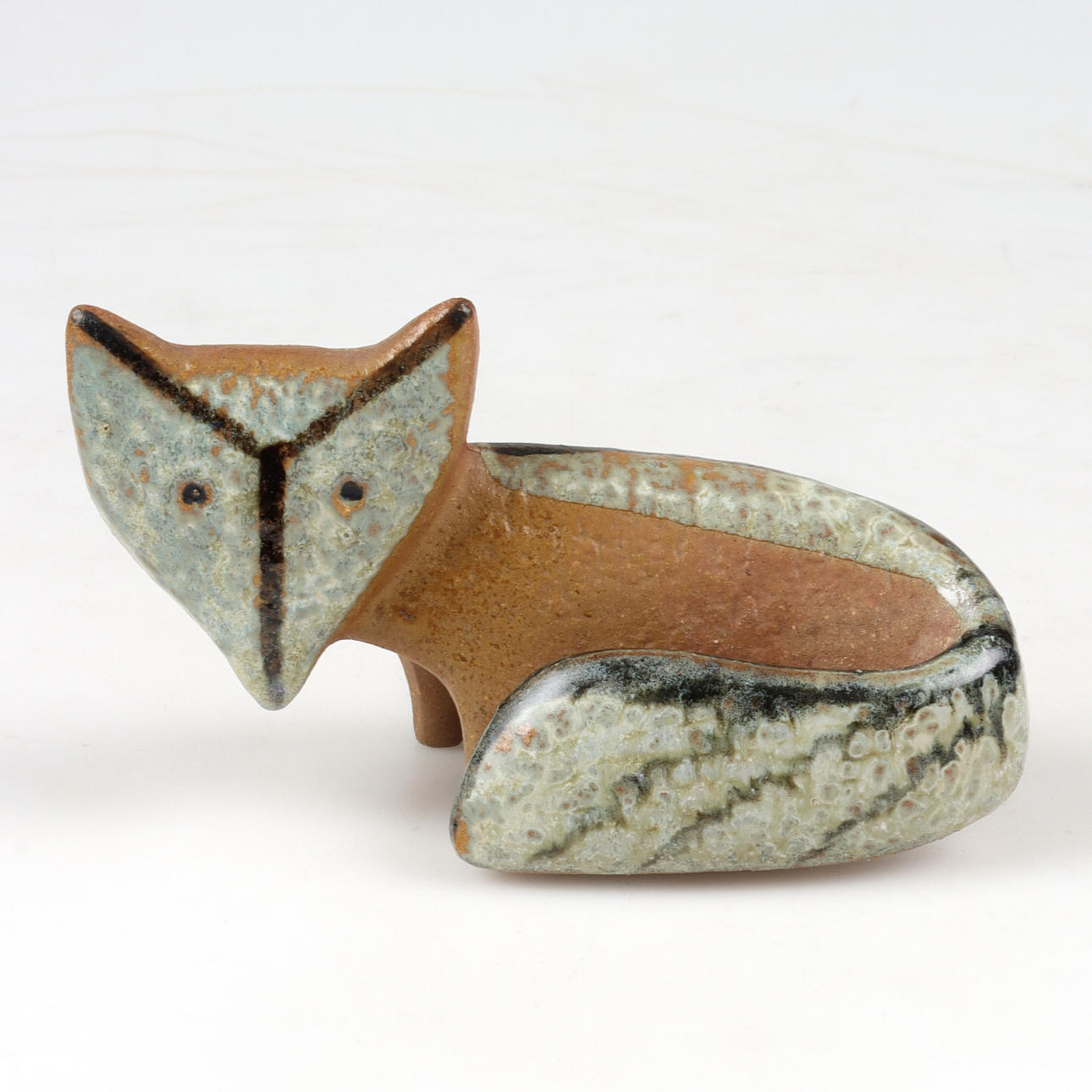LISA LARSON. Figurine stoneware, “Fox”, from the series Lilla Zoo ...