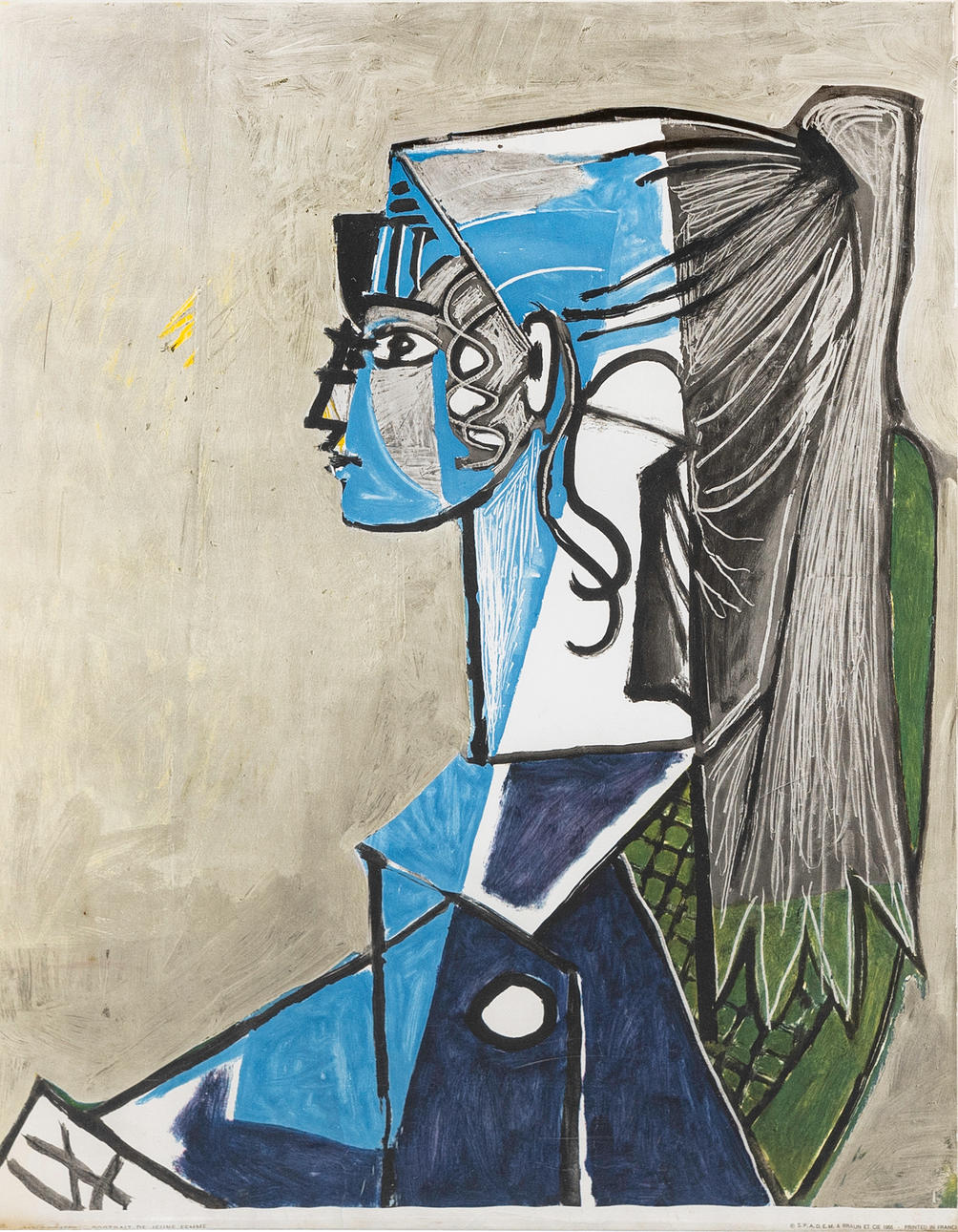 PABLO PICASSO. EFTER. "Portrait de Jeune Femme (XIII)", By Spadem ...