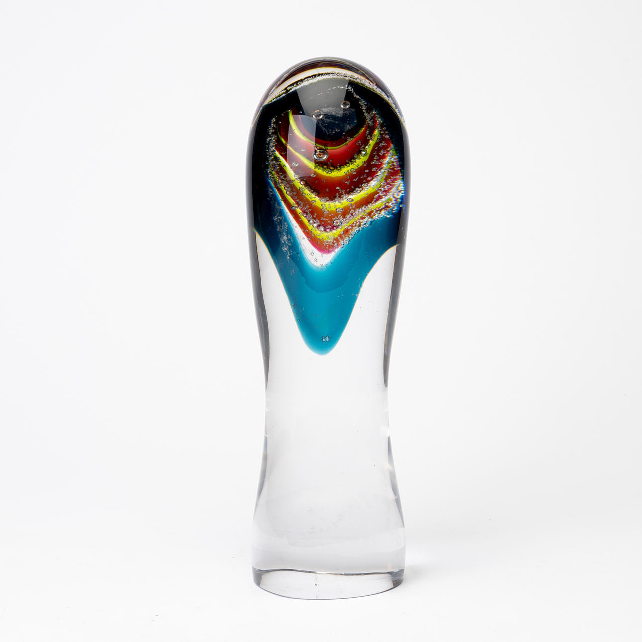 GÖRAN WÄRFF. Sculpture, glass, underlay, no: 749, signed, Kosta Boda ...
