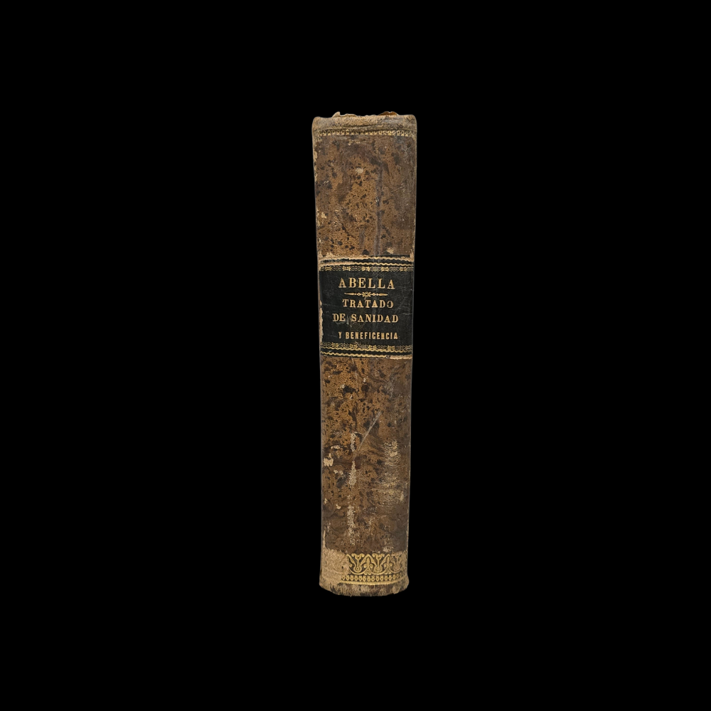 1 VOLUME: TRATADO DE SANIDAD Y BENEFICENCIA BY D. FERMIN ABELLA ...
