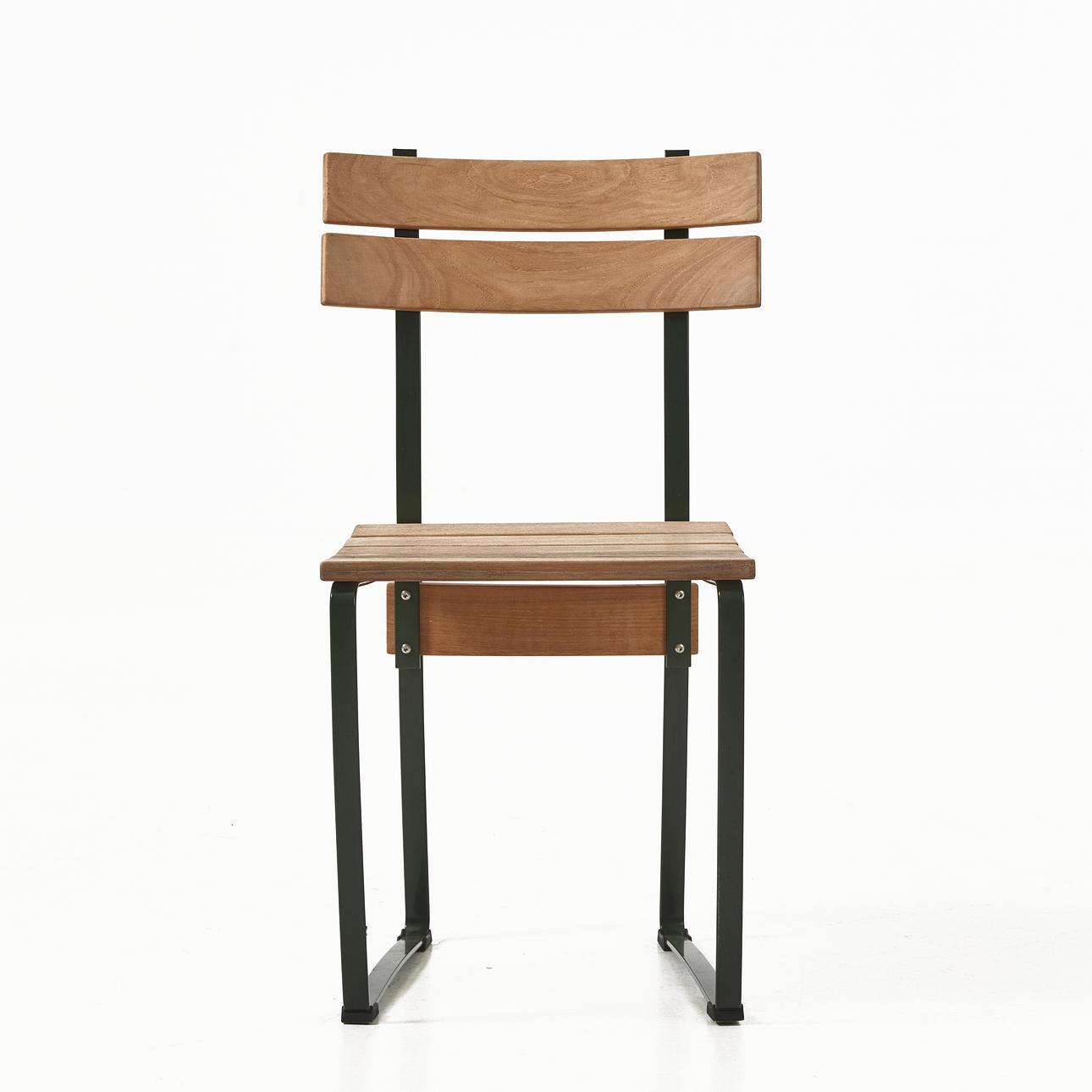 NILS-OLE ZIB. Stol, "Kerteminde Chair", lackad stål, teak, Skargaarden ...