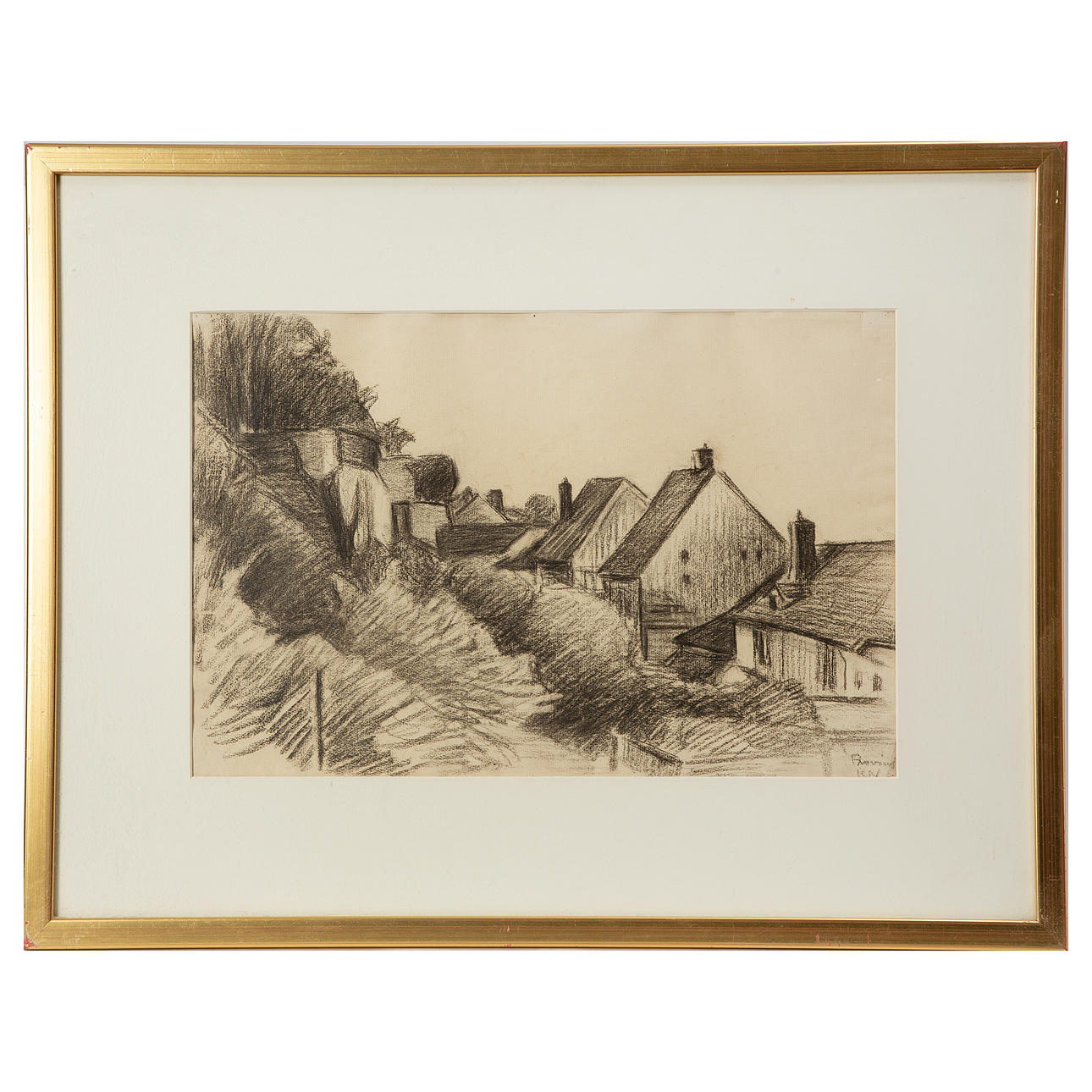 KARL NORDSTRÖM. Drawing, monogram signed. Art - Drawings - Auctionet