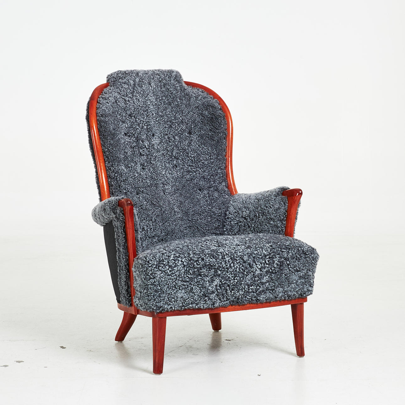 CARL MALMSTEN. "Vår Fru", armchair, OH Sjögren, Tranås, upholstered in ...