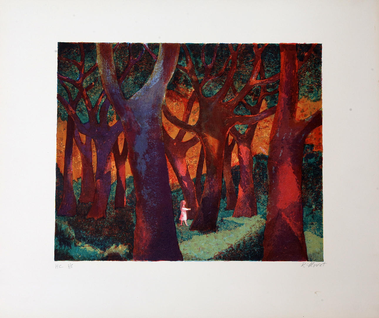 RAMON LLOVET MISEROL. Skog. Konst - Grafik - Auctionet