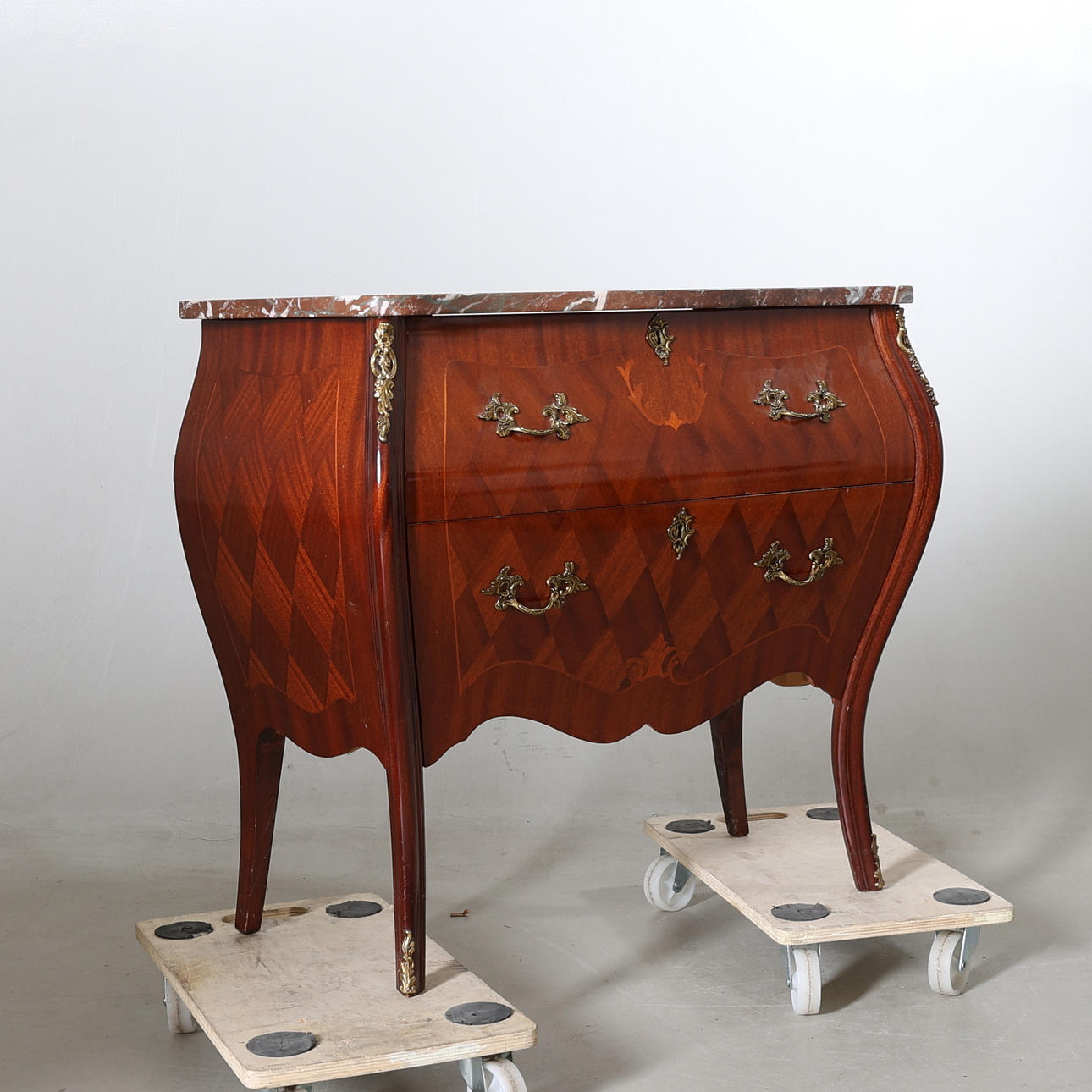 CHEST OF DRAWERS with stone top, Rococo style, 20th century. Furniture ...