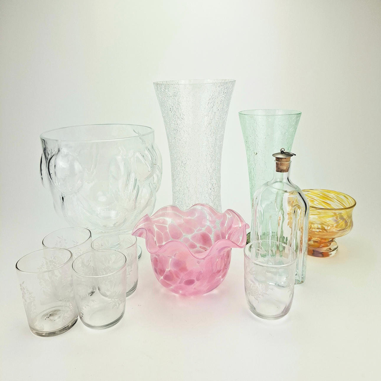 GLASFÖREMÅL, bland annat Johansfors, Mantorp, skansenglas. Glas ...