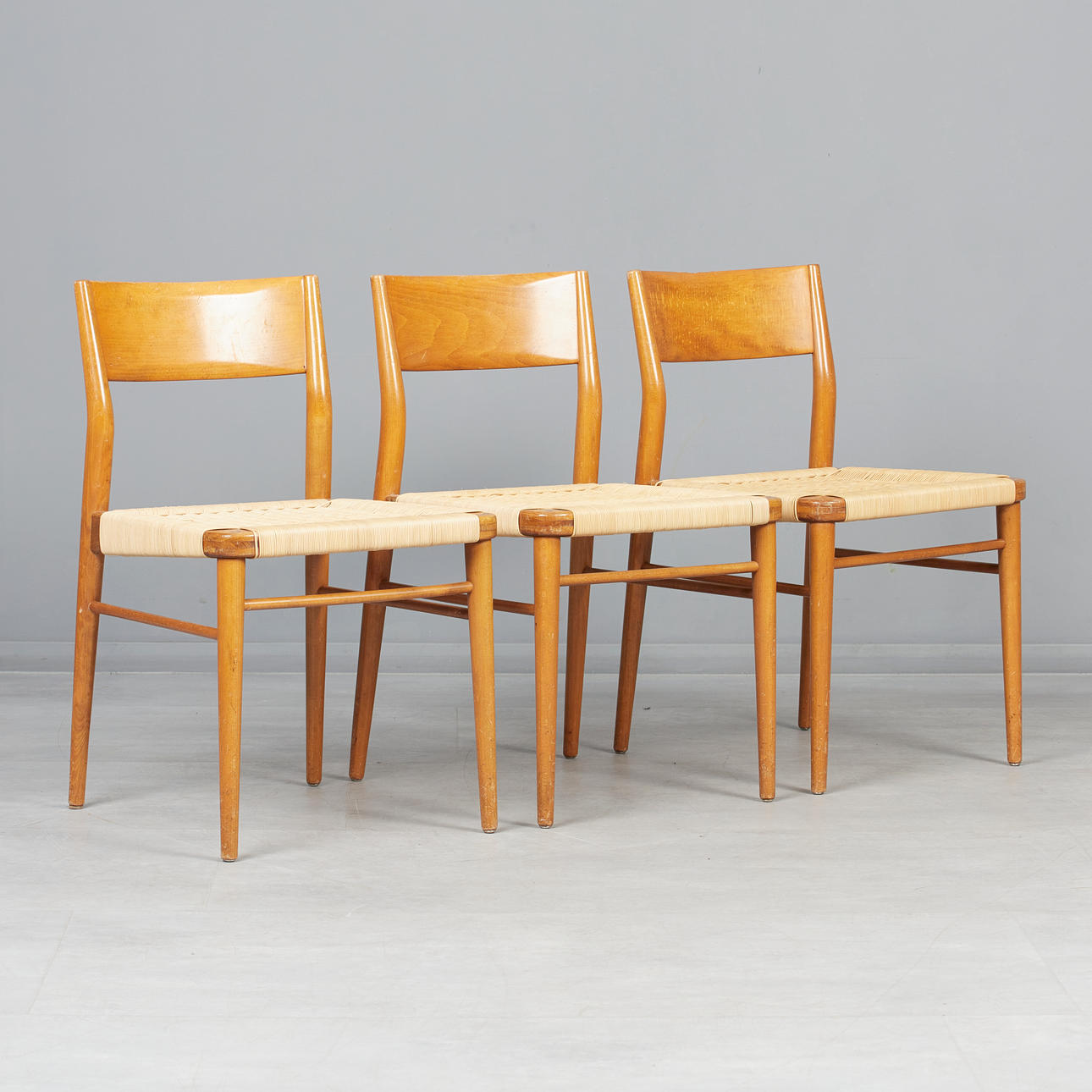 GEORG LEOWALD. Wilkhahn, sillas de comedor / sillas, cerezo, médula ...