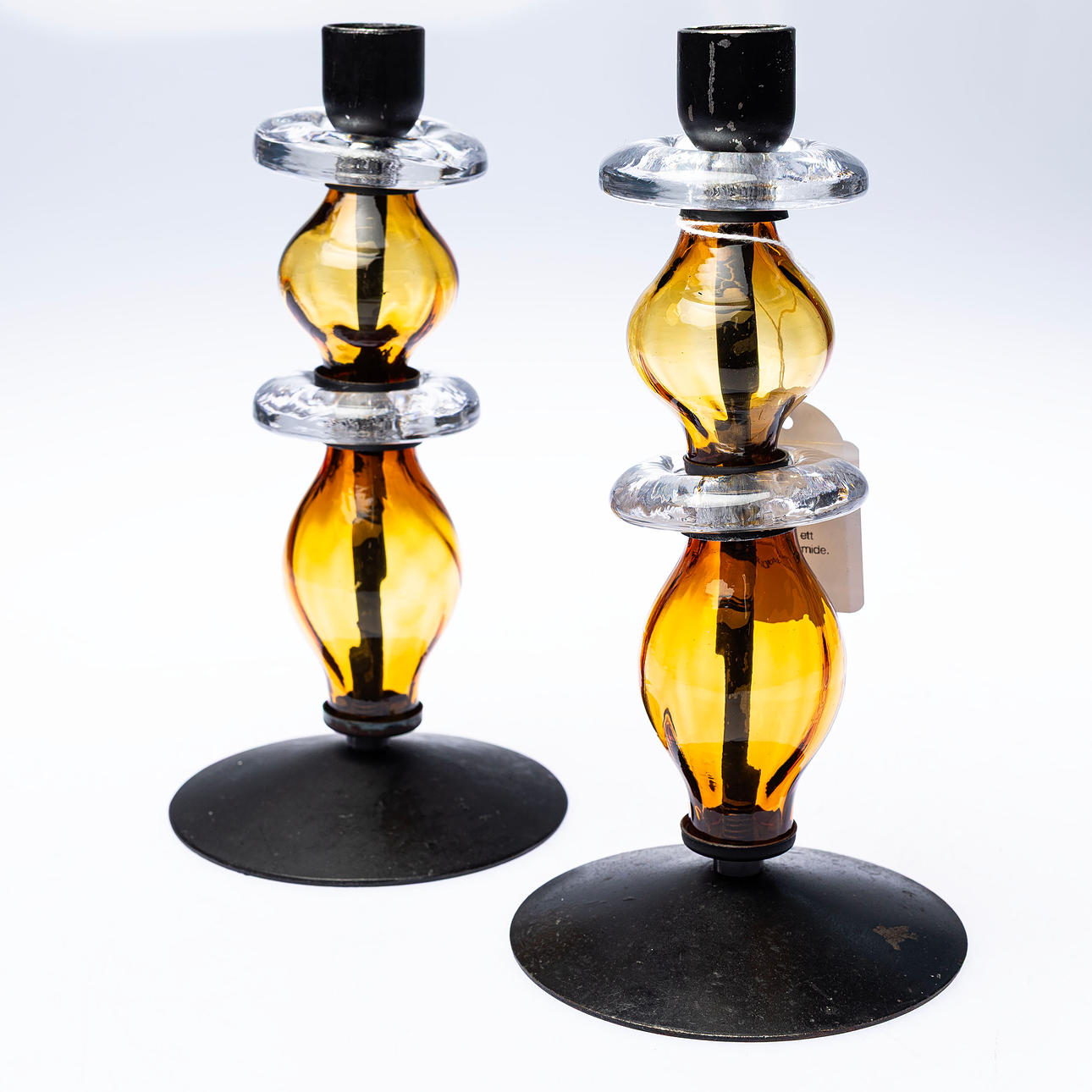 ERIK HÖGLUND. Candlesticks, a pair, Boda smide. Lighting & Lamps ...